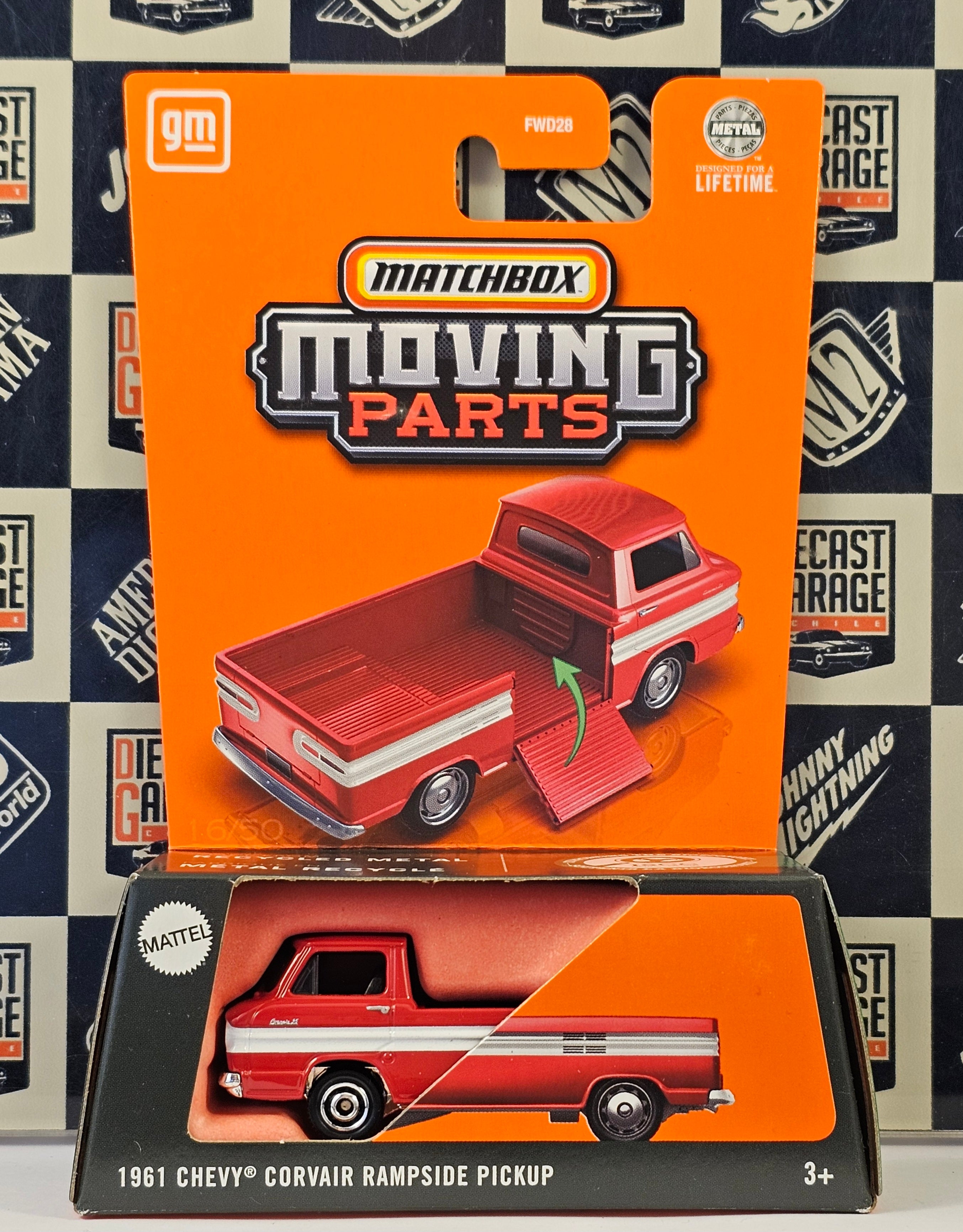 Matchbox Moving Parts 1961 Chevy Corvair Rampside Pickup – Diecast ...
